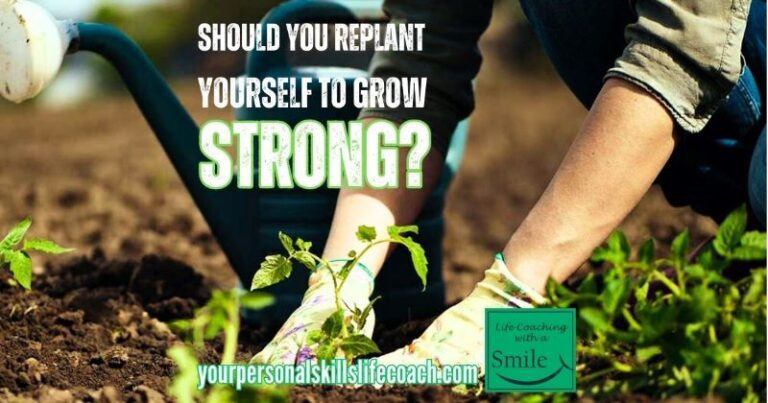 Should you Replant Yourself to Grow Strong? - Life Coaching With a Smile